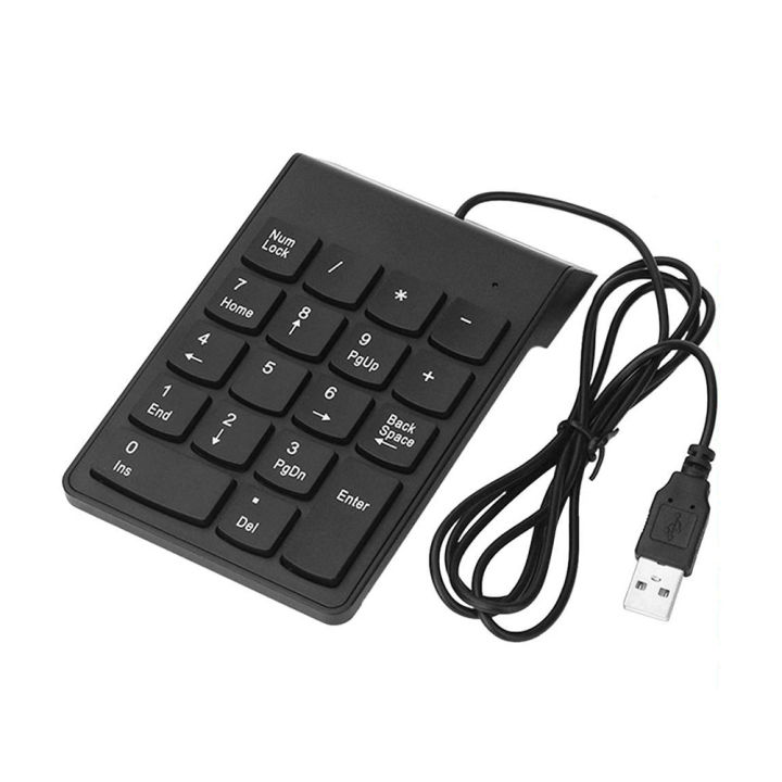 USB Mini18 Keys Numeric Keypad Black Numeric Number Keyboard For Laptop Computer Notebook ...