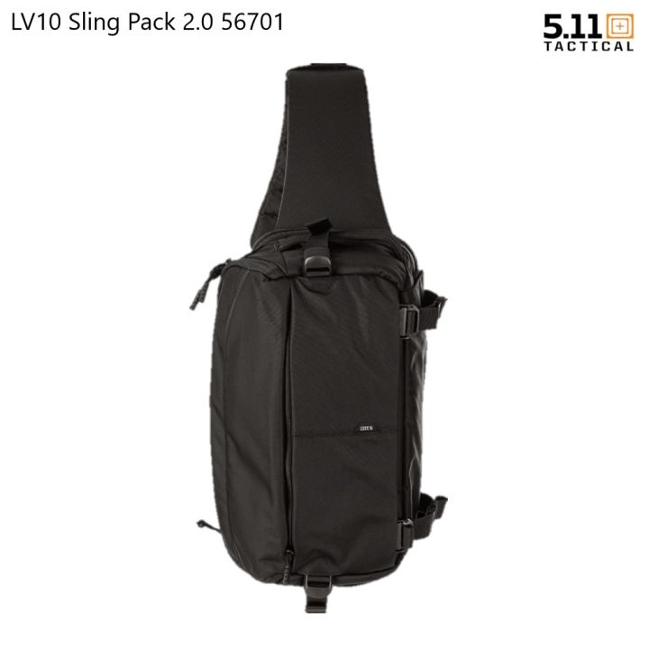 5.11 Tactical LV10 Sling Pack 2.0 56701 กระเป๋าสะพายเฉียง ขนาด 13L มีสายรัดซองปืนและช่องใส่แท็บ ...