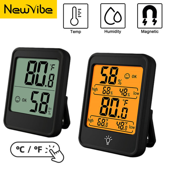 【NewVibe】Large Size LCD Digital Thermometer Hygrometer Indoor Room ...