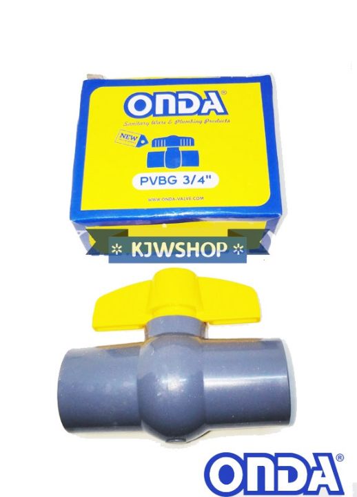 Ball Valve Stop Kran Plastik ukuran 3/4" Polos ONDA Stop Kran 3/4 inch ...