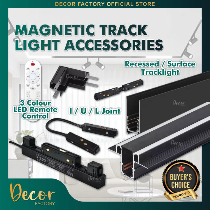 Magnetic Track Light Accessories 1M Magnetic Track Rail Recessed ...