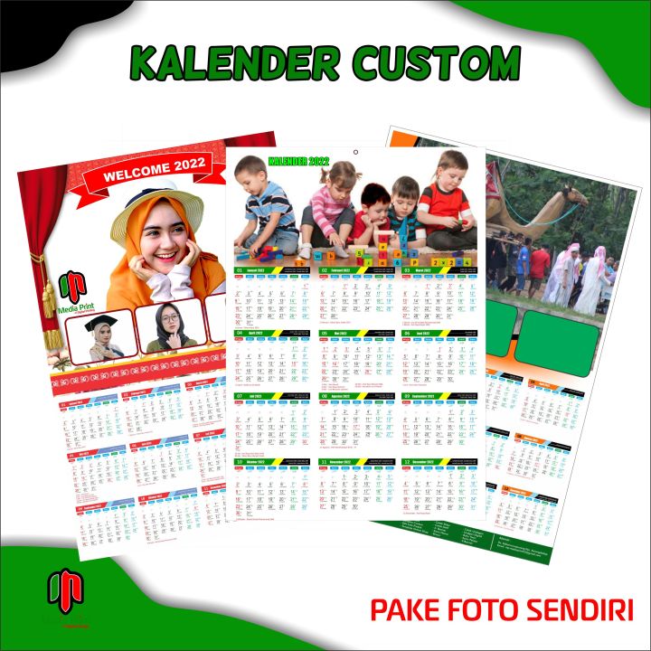 CETAK KALENDER KUSTOM | Custom | Kalender Dinding 2023 Foto Sendiri ...