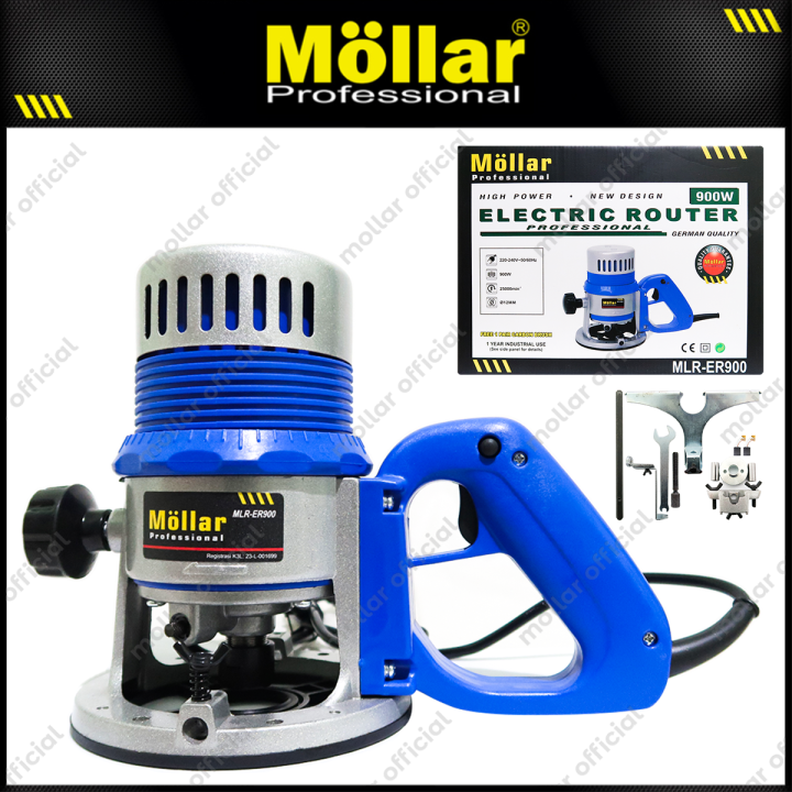 MOLLAR ER900 Mesin Router Listrik Besar 12 mm Profil Kayu Wood Trimmer ...