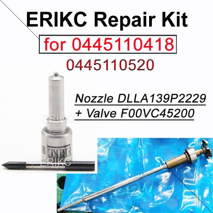 0445110418 0445110520 Sprayer Rebuild Set Nozzle DLLA139P2229 ...