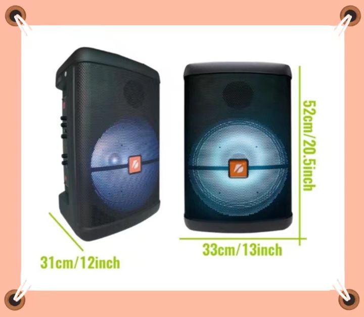 KTS-1280 DJ Portable Modern Wireless Bluetooth 12inch Speaker Karaoke Audio Player with Wireless ...