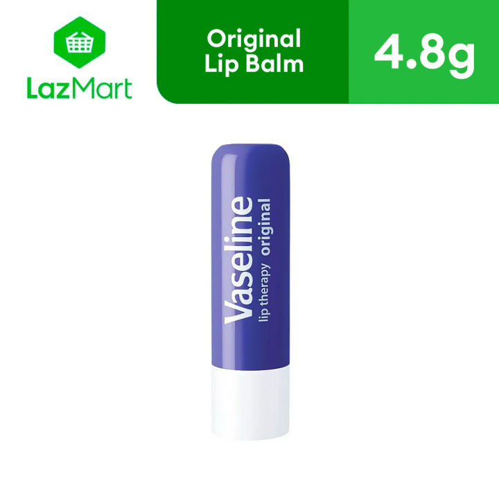 Vaseline Lip Therapy Original Lip Balm Stick With Petroleum Jelly 4.8g ...