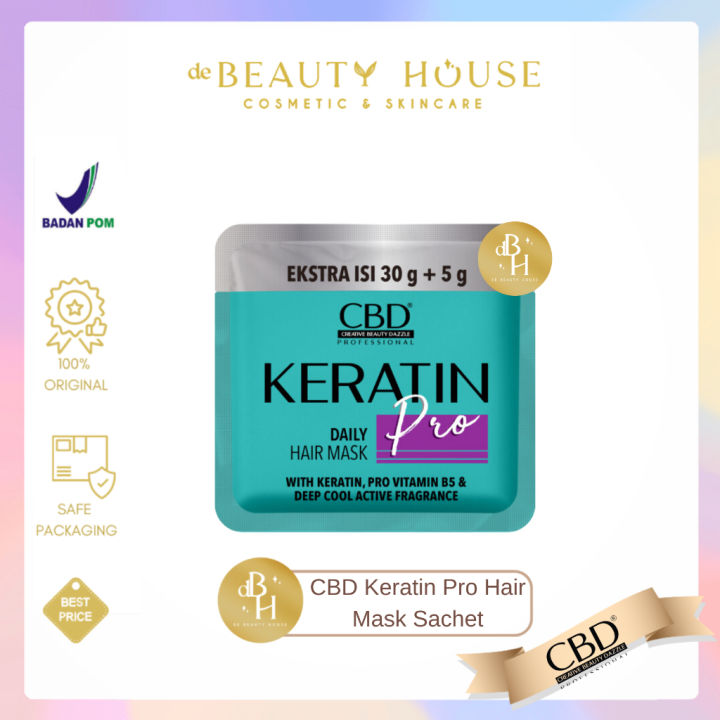 CBD Daily Keratin Pro Hair Mask 35g SACHET | Lazada Indonesia