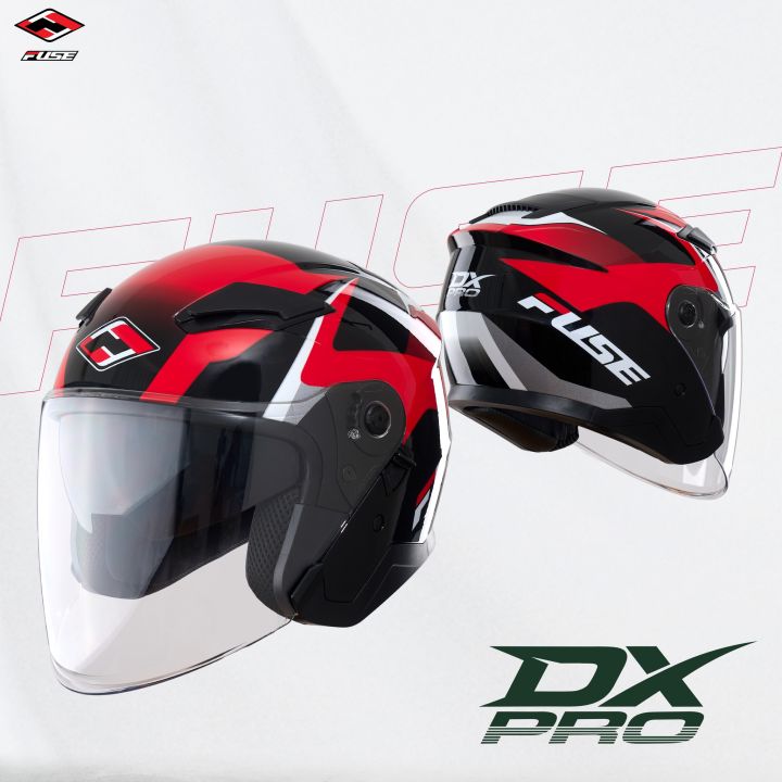 หมวกกันน็อค FUSE DX PRO ลาย F-One Red | Lazada.co.th