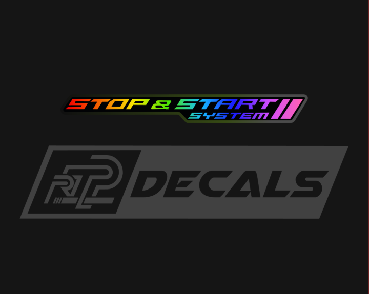 STOP AND START SYSTEM DECALS STICKER | Lazada PH