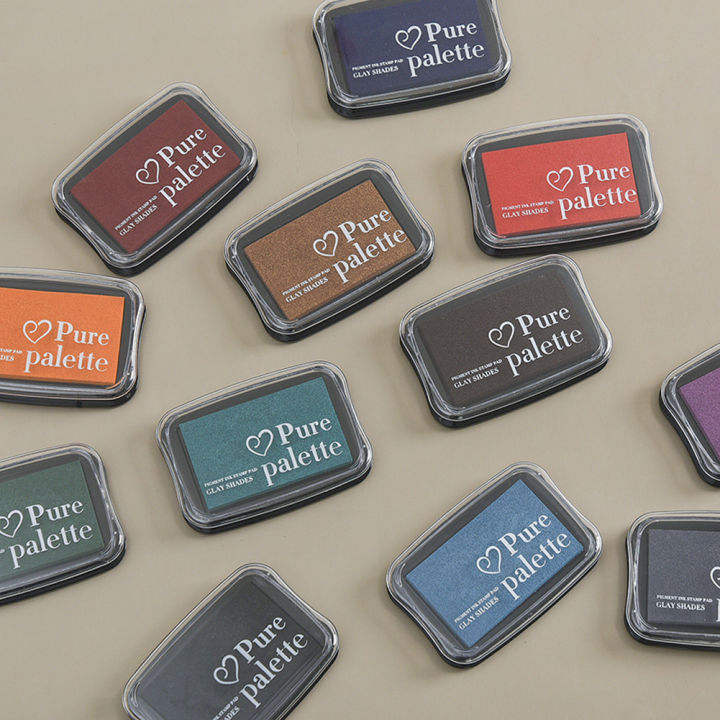 12 Colors Large Size Vintage Inkpad for Stamp DIY Crafts Scrapbooking ...