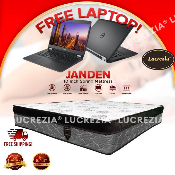 (Free Laptop & Free Shipping) Lucrezia Janden 10 inch Spring Mattress ...