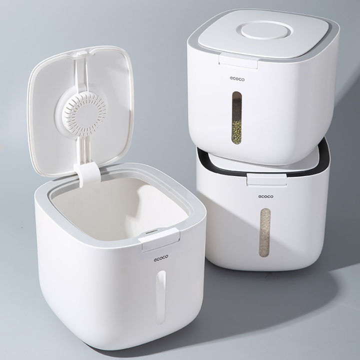 Rice Storage Container 5KG 10KG Sealed Rice Dispenser Moisture-Proof ...