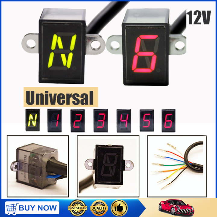 Motorcycle Gear Display Indicator Light N-6 Speed Shift Clutch Lever ...