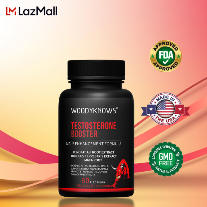 Testosterone Booster For Men - Tongkat Ali -Tribulus-Maca - 3x|Male ...