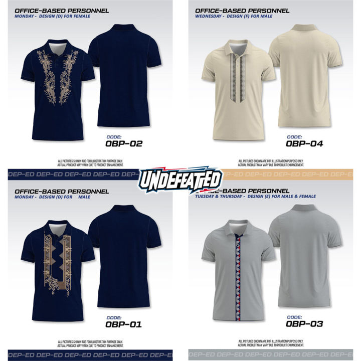 DEPED UNIFORM 2025 FULL SUBLIMATION DEPED POLO SHIRT FOR MEN AND WOMEN ...