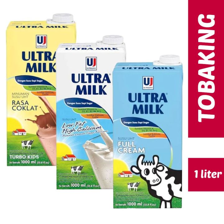 Ultra Milk Coklat 1 liter Susu UHT Chocolate Full Cream | Lazada Indonesia