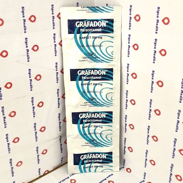 Grafadon 500mg Isi 10 Kaplet - Obat Sakit Kepala & Demam | Lazada Indonesia