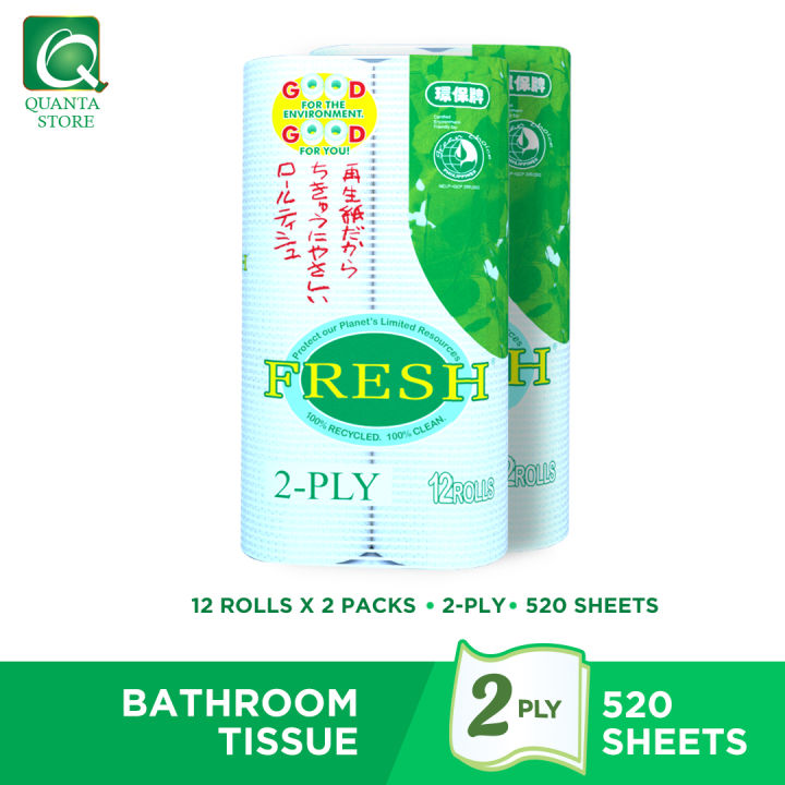 FRESH BTR JUMBO PACK 2PLY 260PULLS 520SHEETS 12s x 2 PACKS | Lazada PH