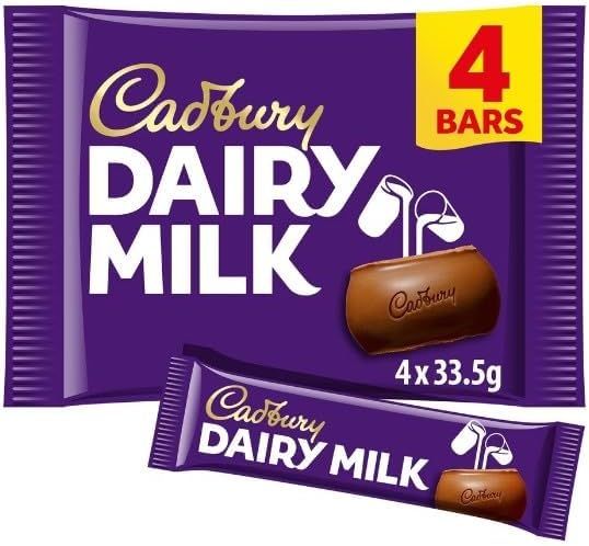 Cadbury Dairy Milk Chocolate Bar 4 Pack 108.8g | Lazada.co.th