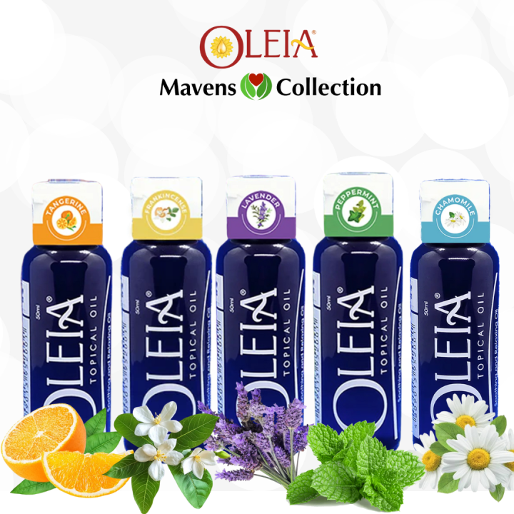 (set of 3) Oleia Topical Oil 50mL 20% OFF Lavender Peppermint Chamomile ...
