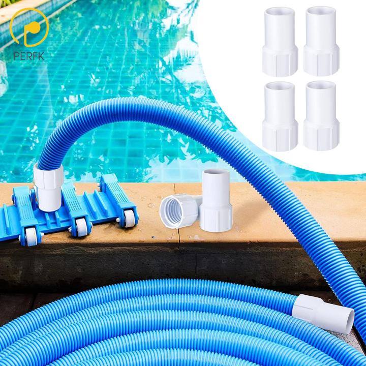 Perfk Pool Vacuum Hose Cuff Pump Adapter 1-1/2" Skimmer Inlet ...