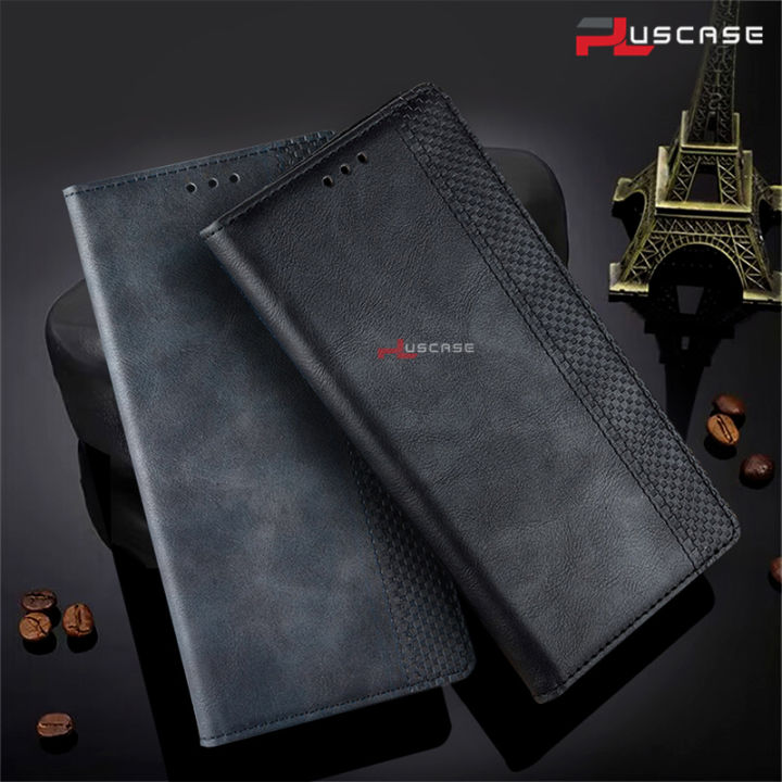 Pluscase For Honor X9a 5g X9b 5g X8b Vintage Wallet Case Flip Folio