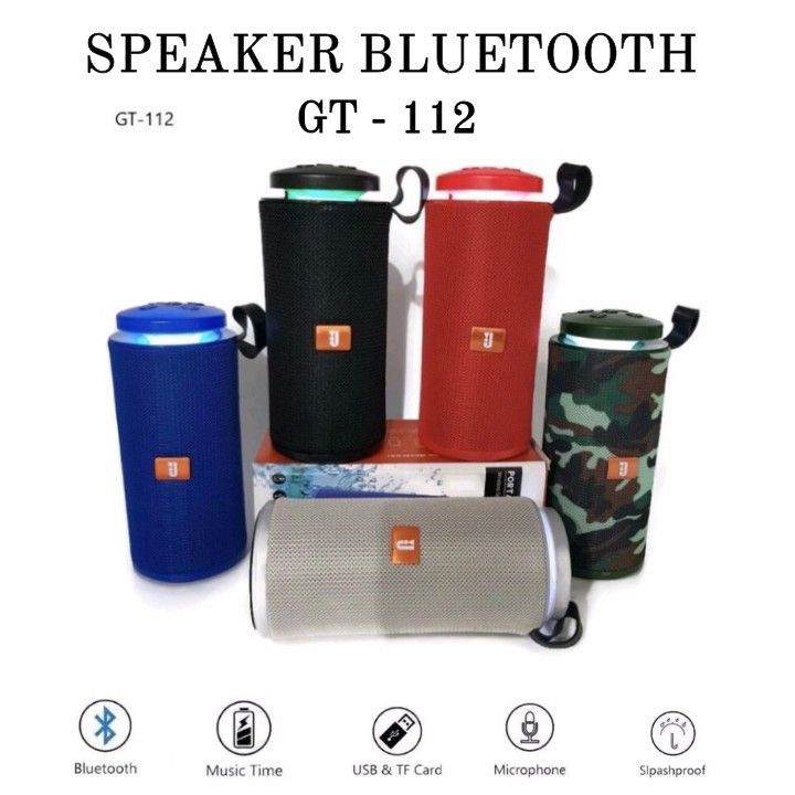 SPEAKER BLUETOOTH PORTABEL GT - 112 | Lazada Indonesia