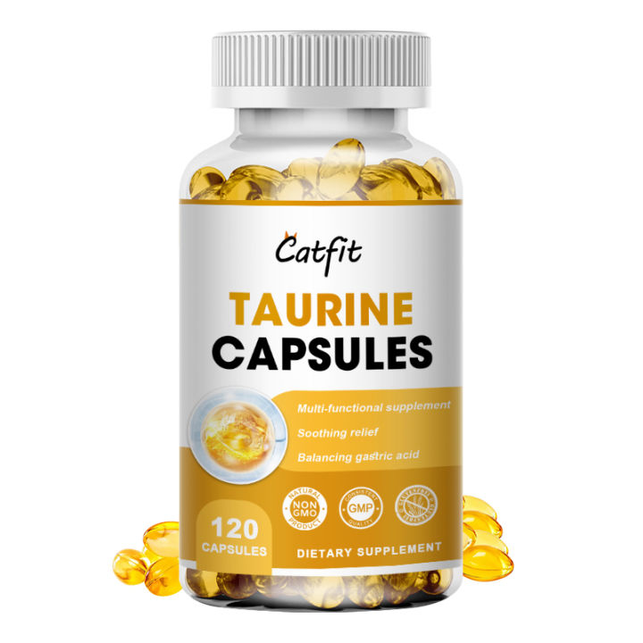 Taurine Capsules 1000 mg Antioxidant Amino Acid Brain Health & Function ...