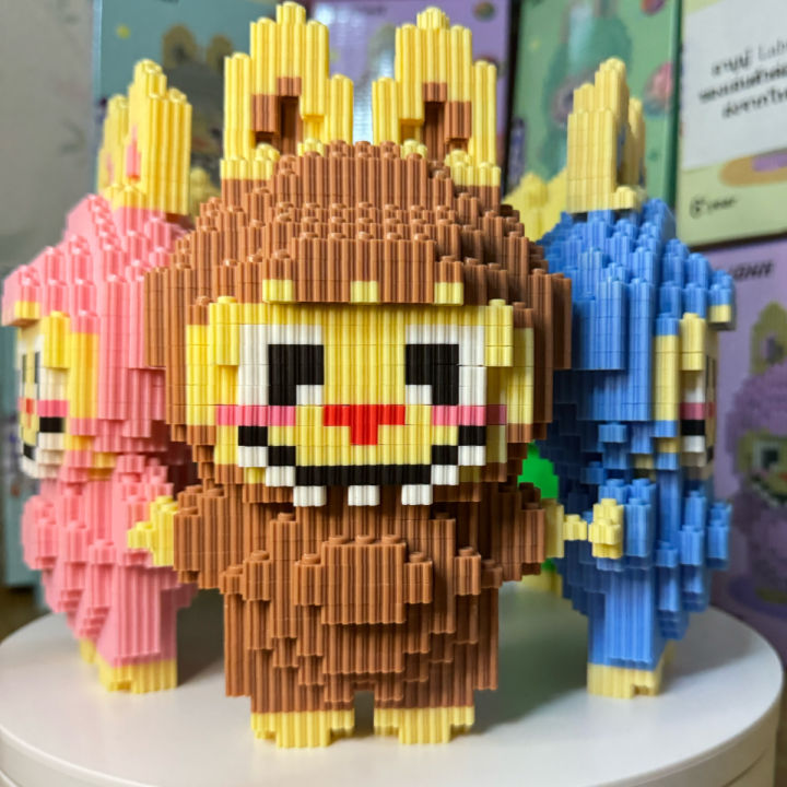 ลาบูบู้ Labubu ของเล่นตัวต่อ ส่งด่วนจากไทย มี 6 สี บล็อกตัวต่อ รูป ...