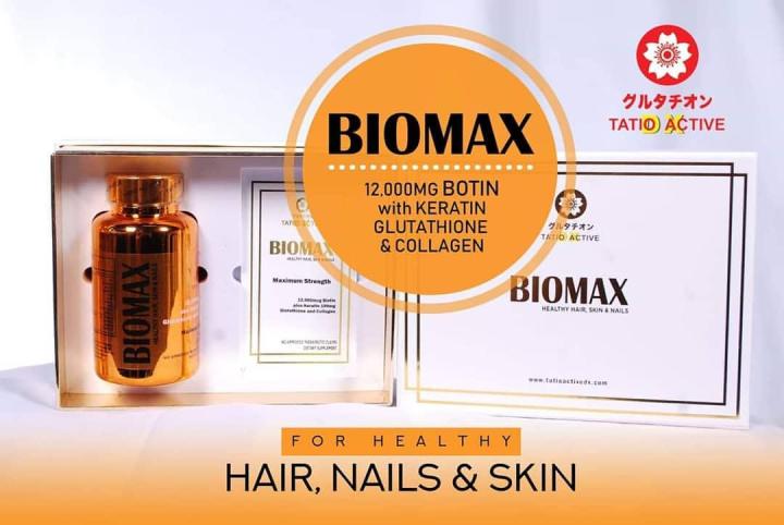 Tatioactive GOLD BIOMAX 12,000mcg Advance Biotin, Glutathione Whitening ...