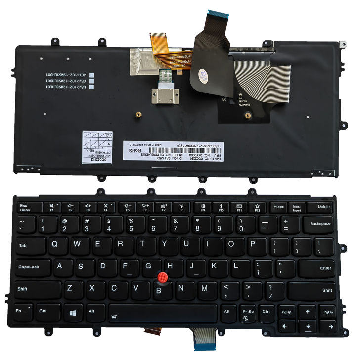 Laptop Replacement US Layout Keyboard for Lenovo ThinkPad X270(20K5 ...