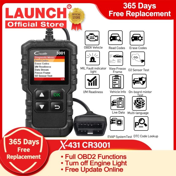 เปิดตัว x431 CR3001 รองรับฟังก์ชั่น OBDII/EOBD Creader 3001 เครื่องมือ ...