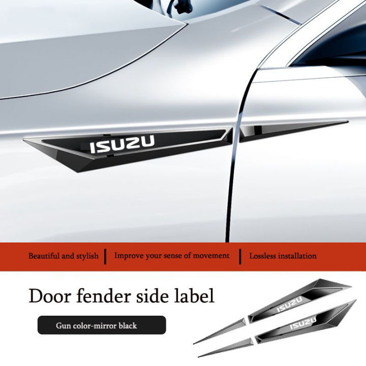 Fender side label body decoration sticker metal modification sticker ...