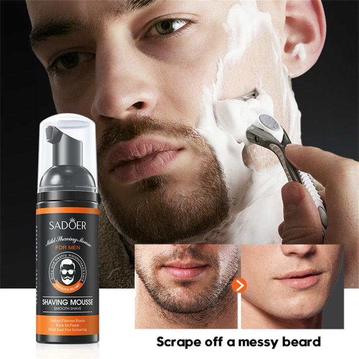 1PC Shaving Mousse Refreshing Moisturizing Men's Shaving Oil Gentle ...