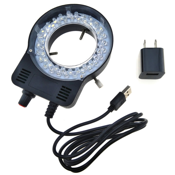 Microscope Ring Light 52 LED Adjustable illuminator 60mm Inside ...