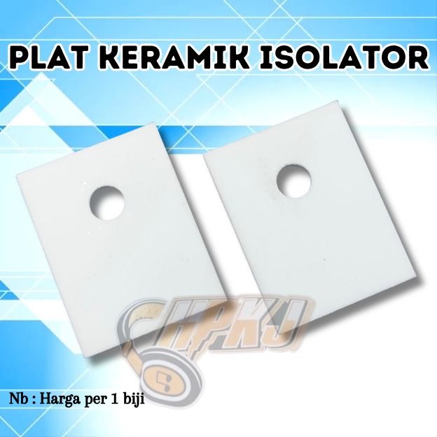 PLAT KERAMIK ISOLATOR Isolator Keramik Transistor TO-264 Dengan Lubang ...