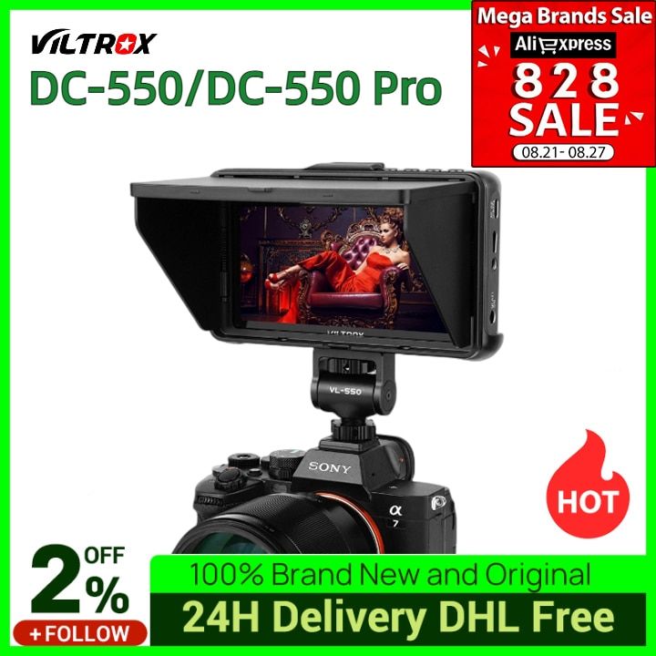 VILTROX DC-550 Pro 5.5 Inch Portable HD Profissional Director Monitor ...