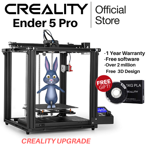 Official Creality Ender 5 Pro 3D Printer by MKK, Advanced Metal ...