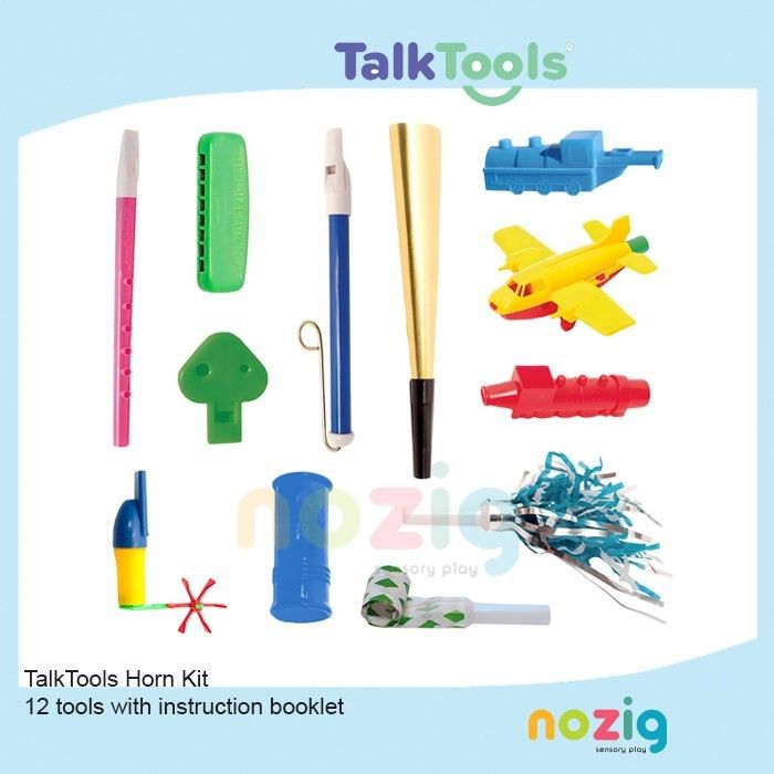 TalkTools Original Horn Kit for Oral Motor Therapy Speech Delay Autism ...