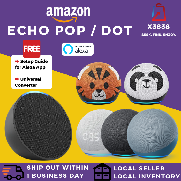 Genuine Amazon Echo Pop | Echo Dot 4th | 5th Generation Gen Smart Speaker Alexa Voice Assistant ...