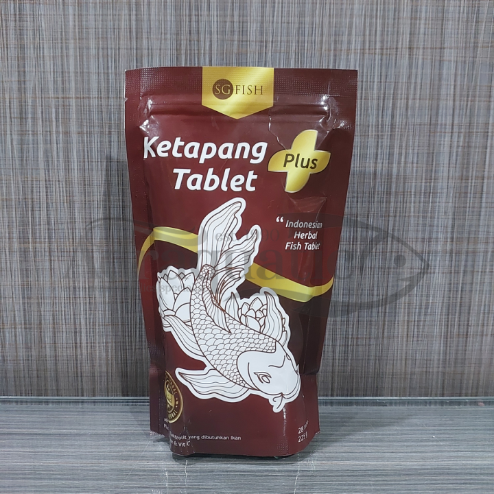 SG FISH KETAPANG TABLET PLUS 28 PCS OBAT VITAMIN PENURUN PH AQUARIUM ...