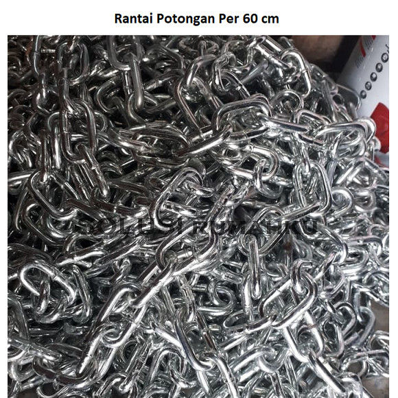 PER 60 CM #3 RANTAI BESI SEDANG 1/4 6MM RANTAI KAPAL - PAGAR - MOTOR ...