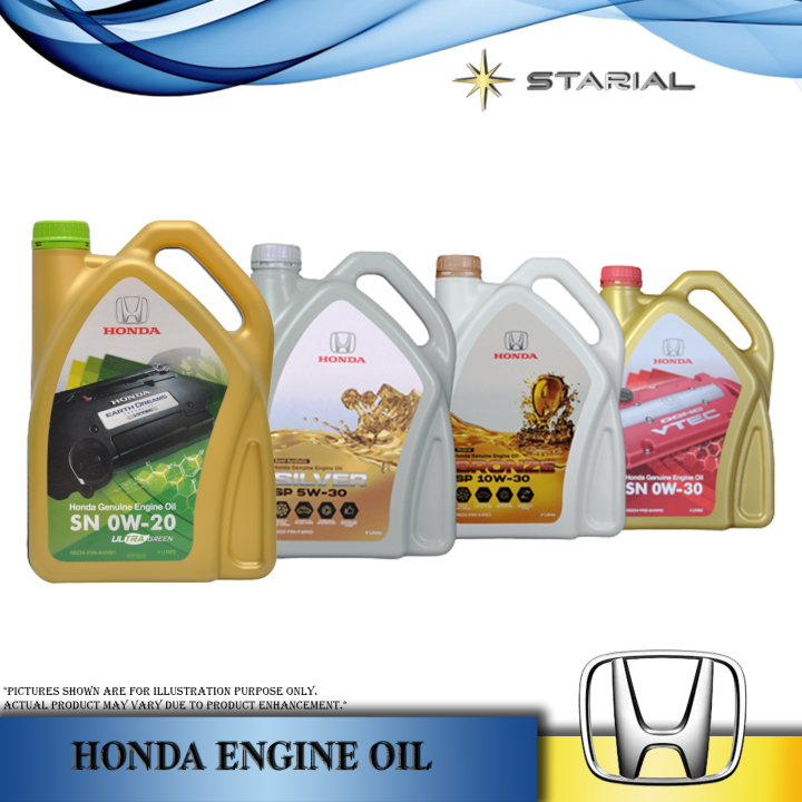 GENUINE HONDA ENGINE OIL BRONZE 10W-30 / SEMI SILVER 5W-30 / FULLY GOLD ...