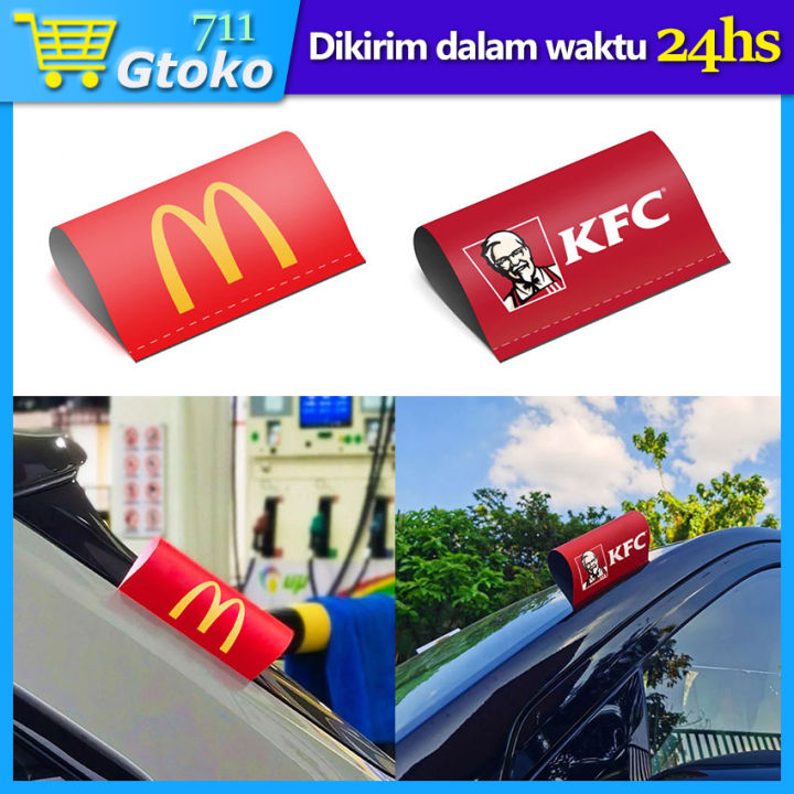 Label Tag Mobil MCD Variasi Penutup Pintu Bagasi Hiasan Stiker Mcdonald ...
