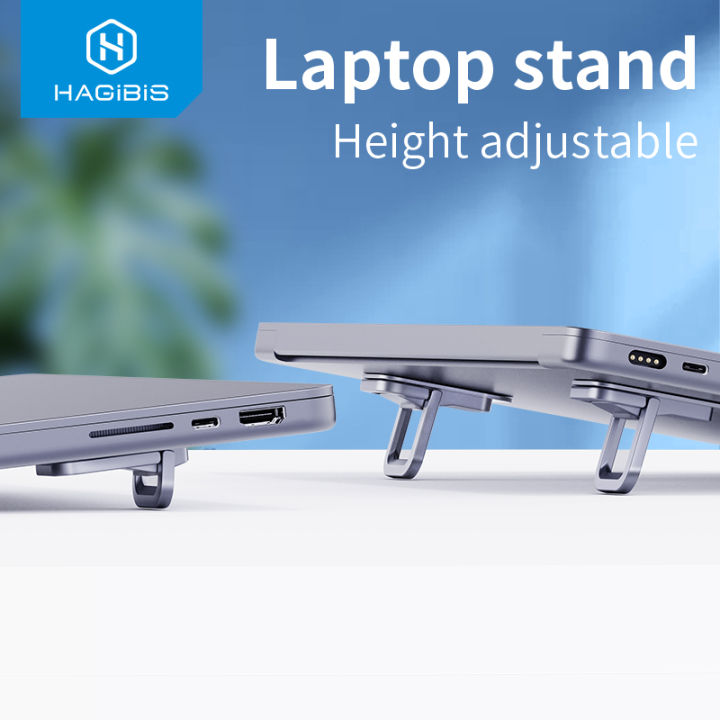 Hagibis Foldable Laptop Stand for Desk Keyboard Stand Riser Portable ...