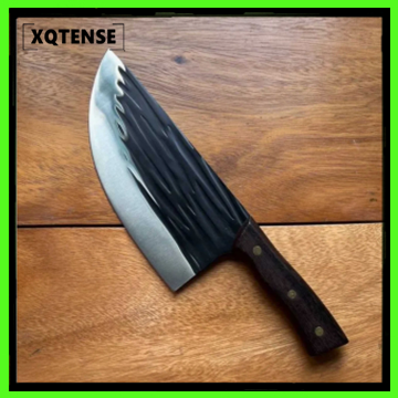 10" Super BIG Round Shape Japanese Blade Half Moon Butcher Cleaver ...