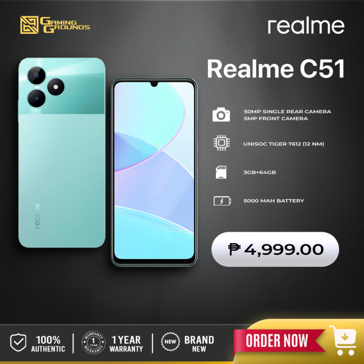 Realme C51 3Gb+64Gb | 4Gb+128Gb | Lazada PH