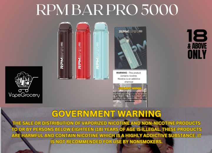 SMOK RPM BAR PRO 5000 PUFFS DISPOSABLE POD | Lazada PH