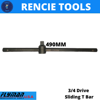 Sliding T Bar 3/4 Drive 490mm Original Flyman USA made in Black Carbon ...