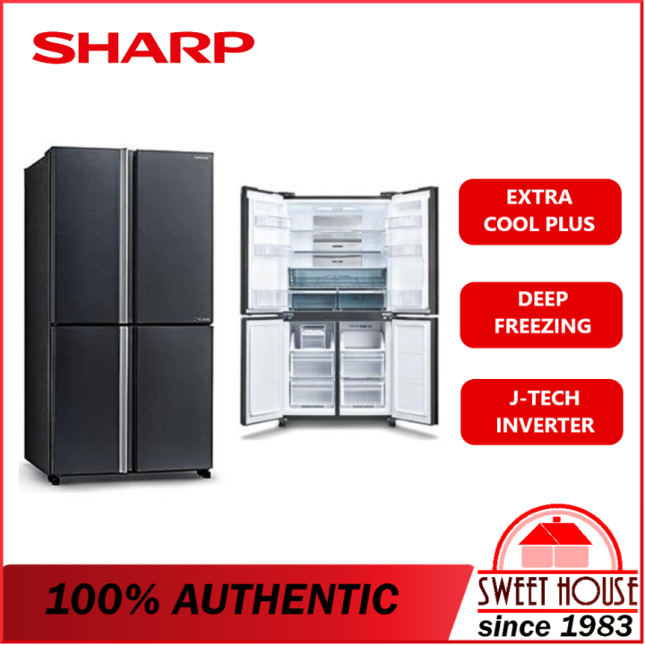Sharp Avance Refrigerator SJF921VMSS / SJF921VGK 750L 4 Door Refrigerator With J-Tech Inverter ...